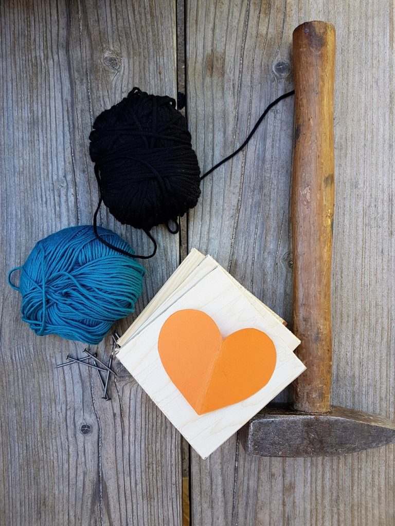 DIY Fadenbild mit Nägeln - String Art - The inspiring life
