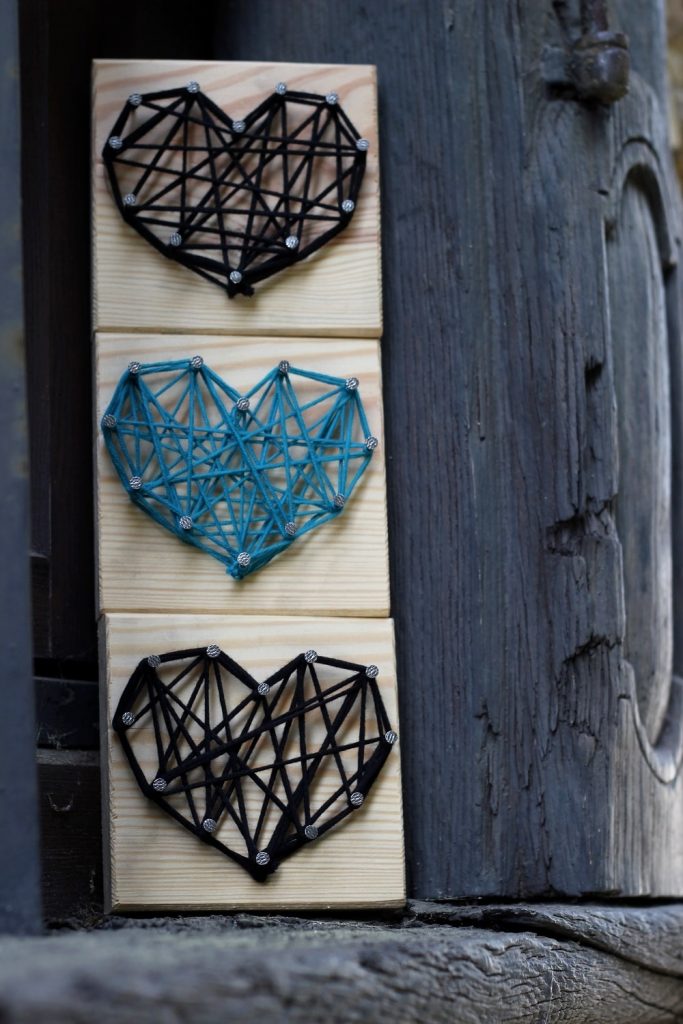 DIY Fadenbild mit Nägeln - String Art - The inspiring life