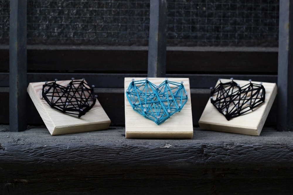 DIY Fadenbild mit Nägeln - String Art - The inspiring life
